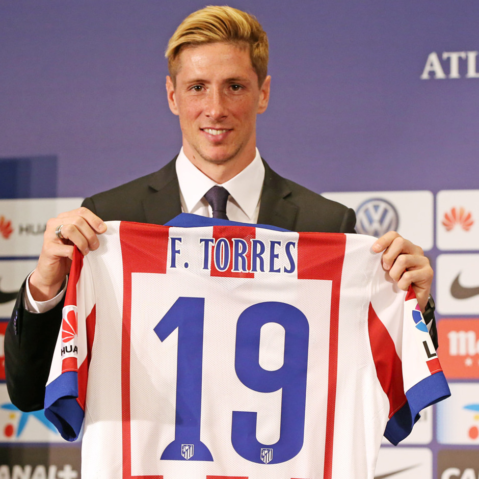 Fernando Torres lucirá el 19 - Club Atlético de Madrid · Web oficial