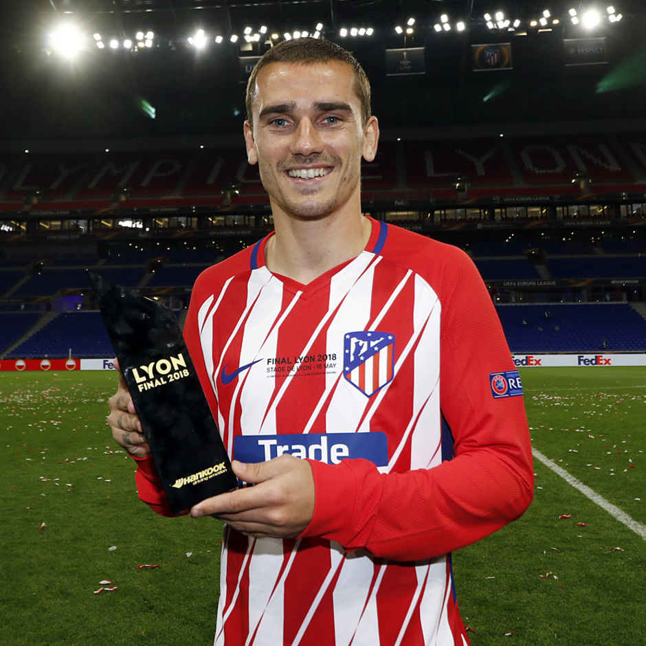 Antoine Griezmann, MVP de la final de la Europa League - Club Atlético ...