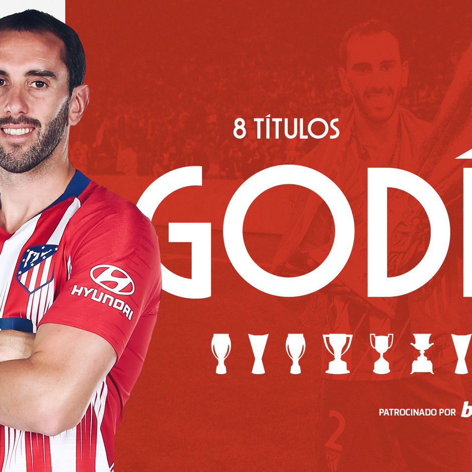 Diego Godín, segundo jugador rojiblanco con más títulos - Club Atlético ...