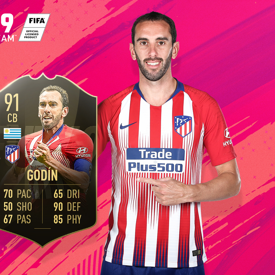 Godín, incluido en team of the week del FIFA19 - Club Atlético de ...