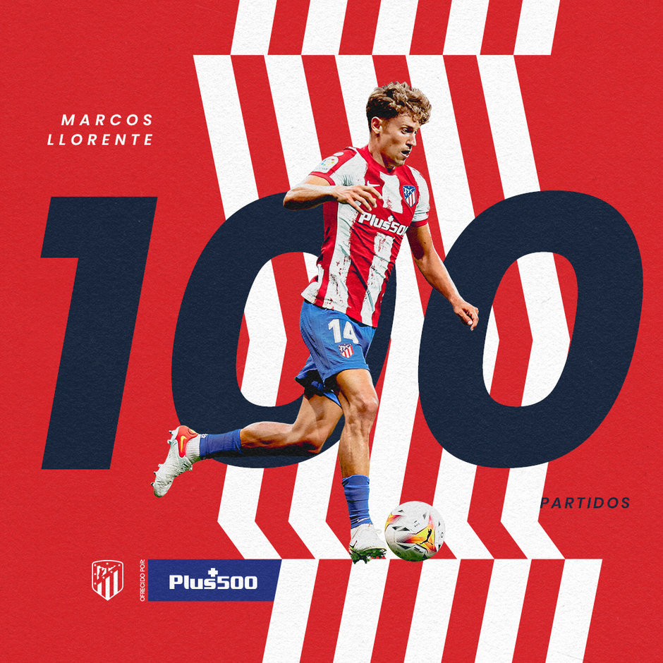 Marcos Llorente alcanza los 100 partidos oficiales - Club Atlético de ...