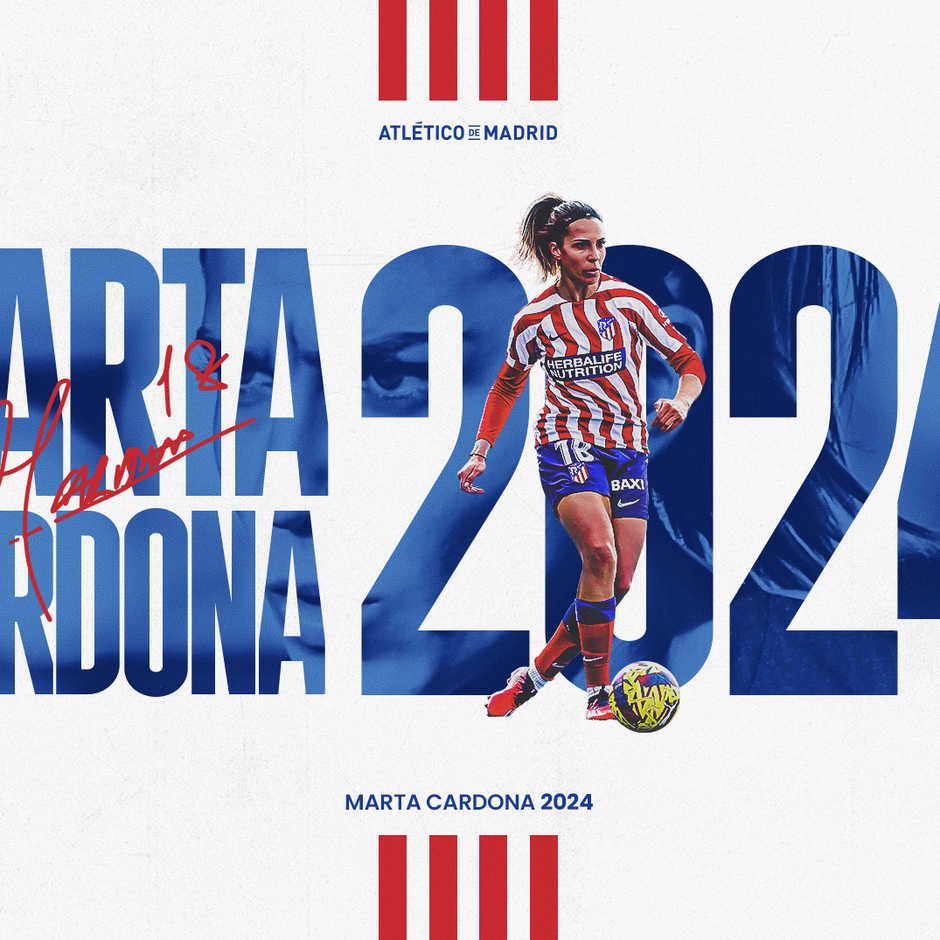 Marta Cardona renueva hasta 2024 - Club Atlético de Madrid · Web oficial